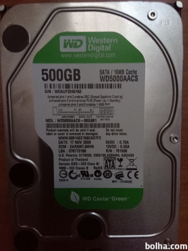 Western Digtal 500GB - WD5000AACS