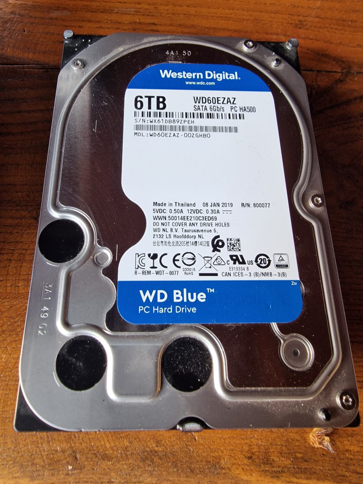 HDD WD Blue, Sata 3, 3,5 6TB