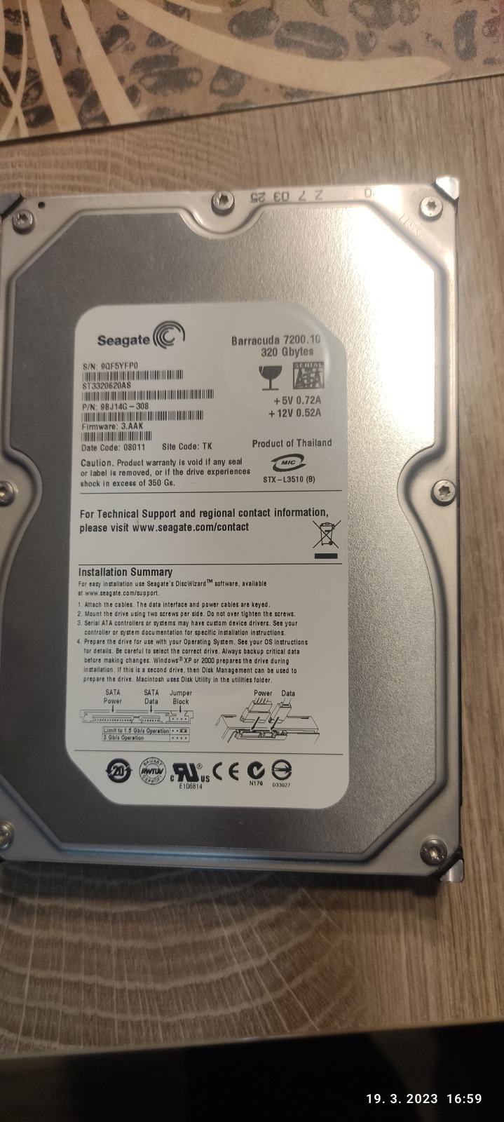 Seagate Barracuda 7200.10 320GB