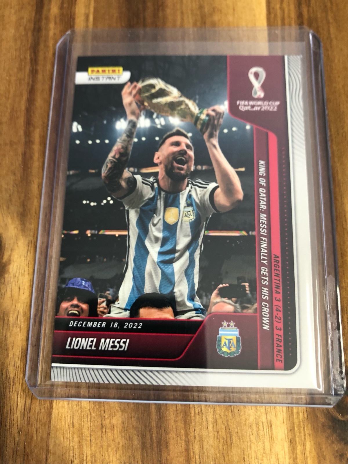 Lionel Messi Instant Panini Card - Limited Edition
