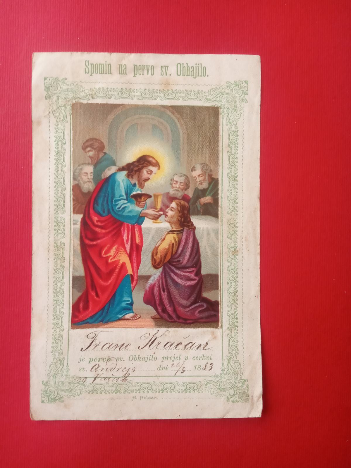 Obhajilo,Sv.Andreja na Vačah,duhovnik Jožef Romi