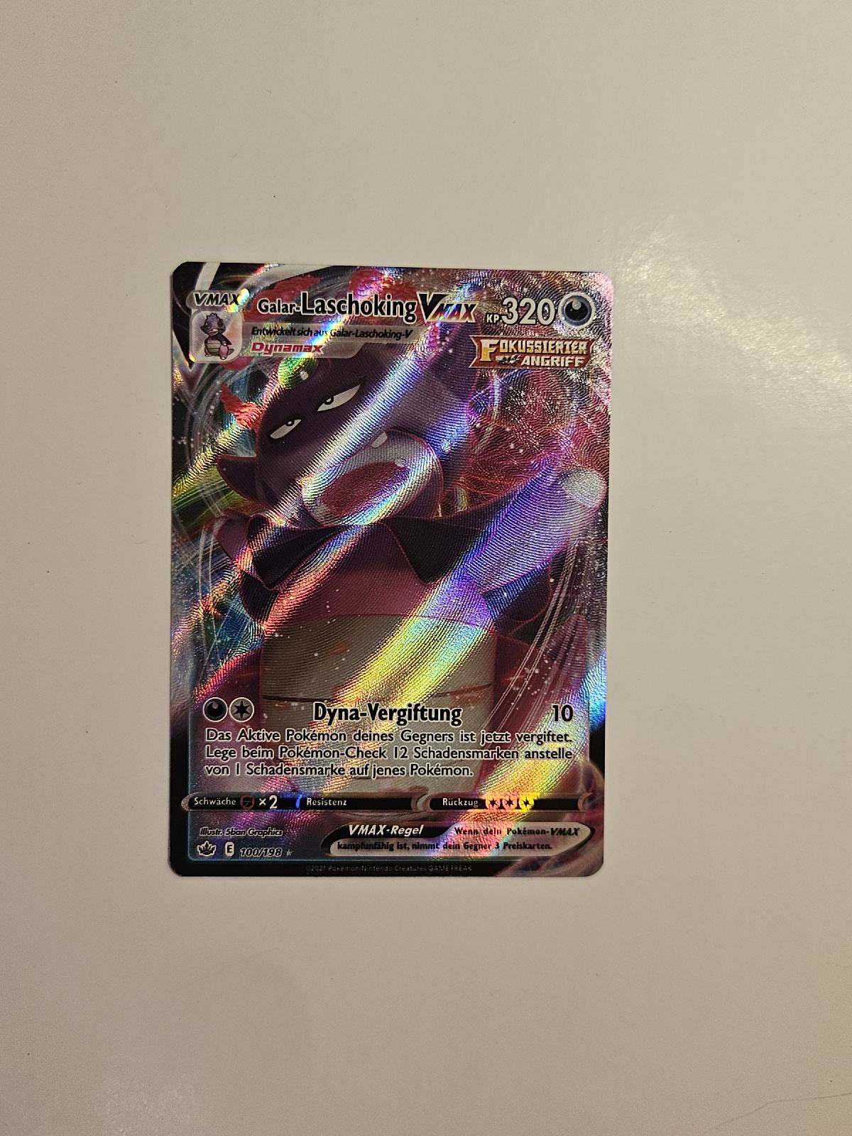 Pokemon karta Galar Laschoking Vmax