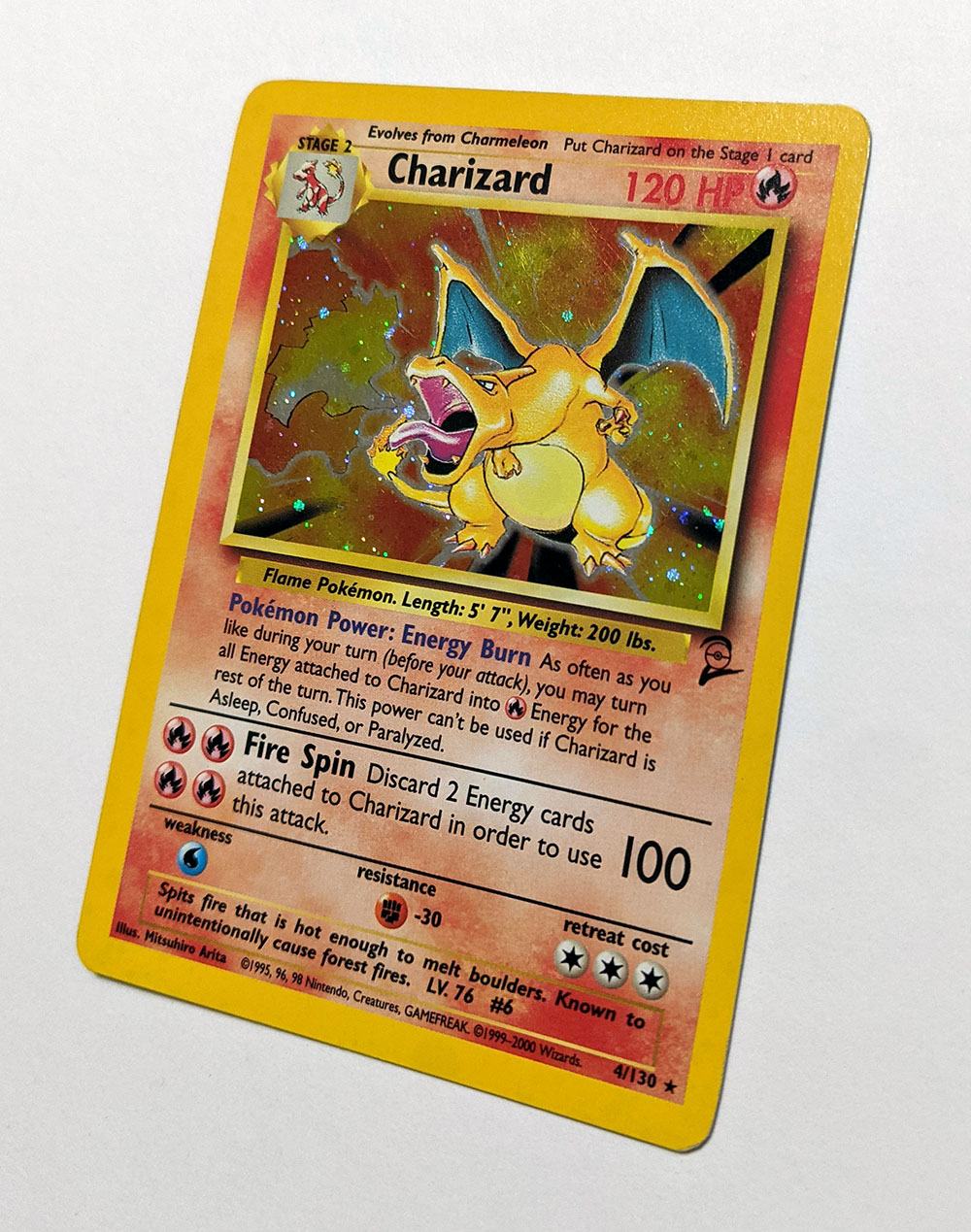 Pokemon TCG, Charizard (First Generation) 4/130 Holo