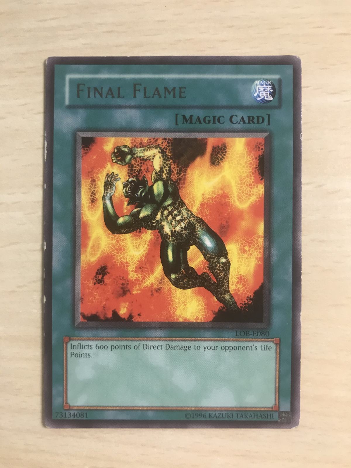 Yu-Gi-Oh! karta Final Flame 1st Edition LOB-E080