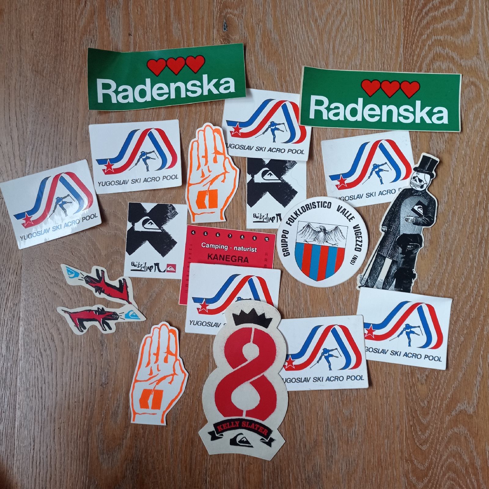 Nalepke, vintage nalepke 20 kom.