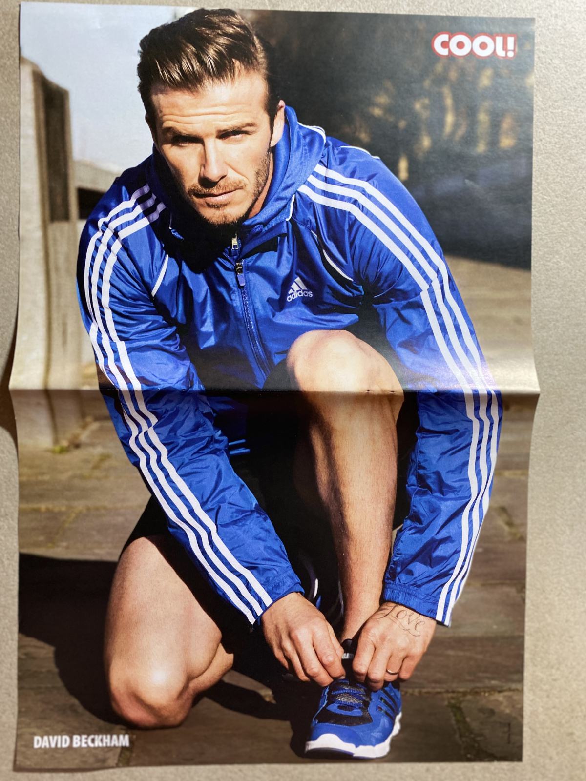 Plakat nogometaš DAVID BECKHAM nogomet / poster David Robert J. - NOVO