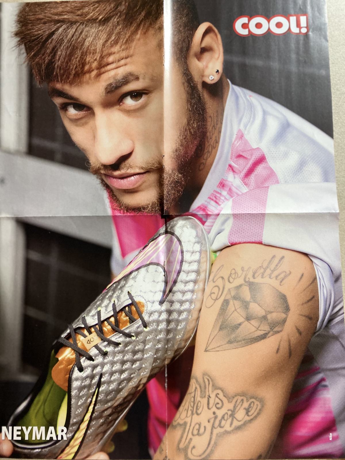 Plakat zapeljivi nogometaš NEYMAR nogomet / poster PES buldog - NOVO