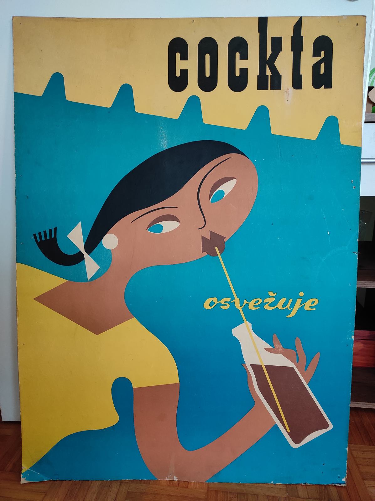 Plakat poster Cocta vintage retro