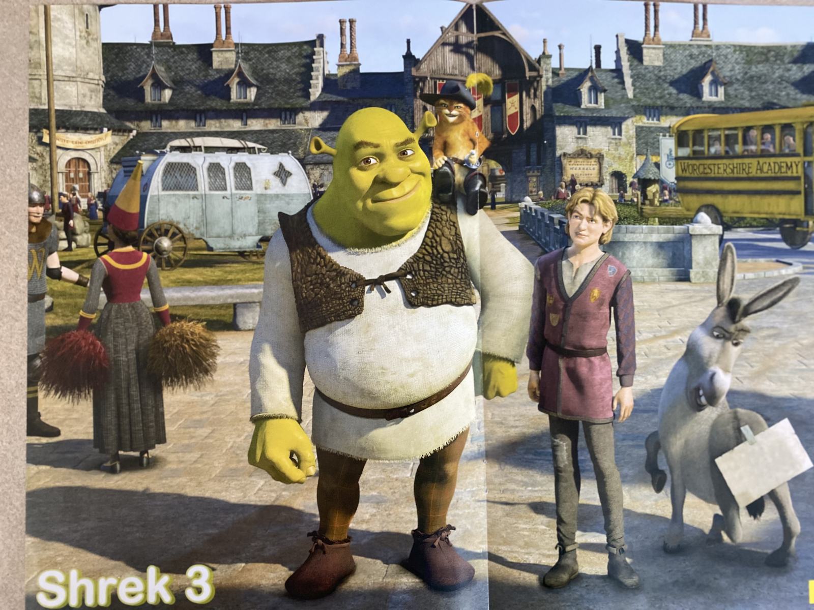 *Plakat SHREK THE THIRD 3 Dream Works / poster SHREK TRETJI - NOVO