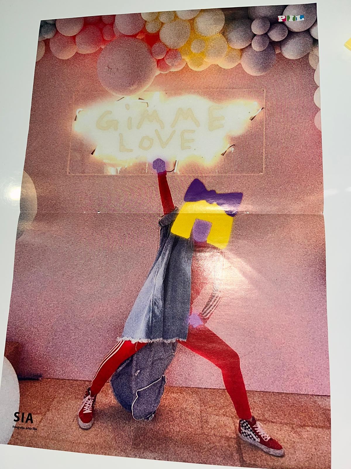 Poster Sia – Gimme Love