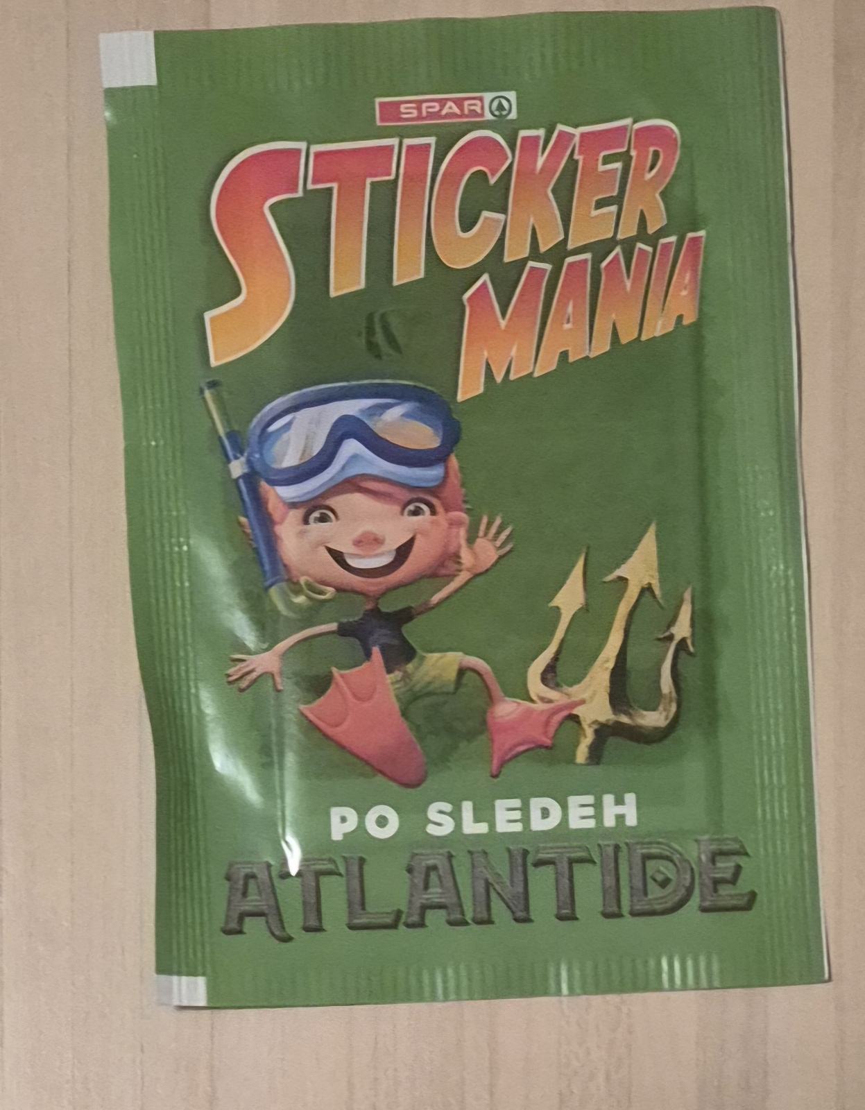 Spar Sticker Mania nalepke, po sledeh Atlantide