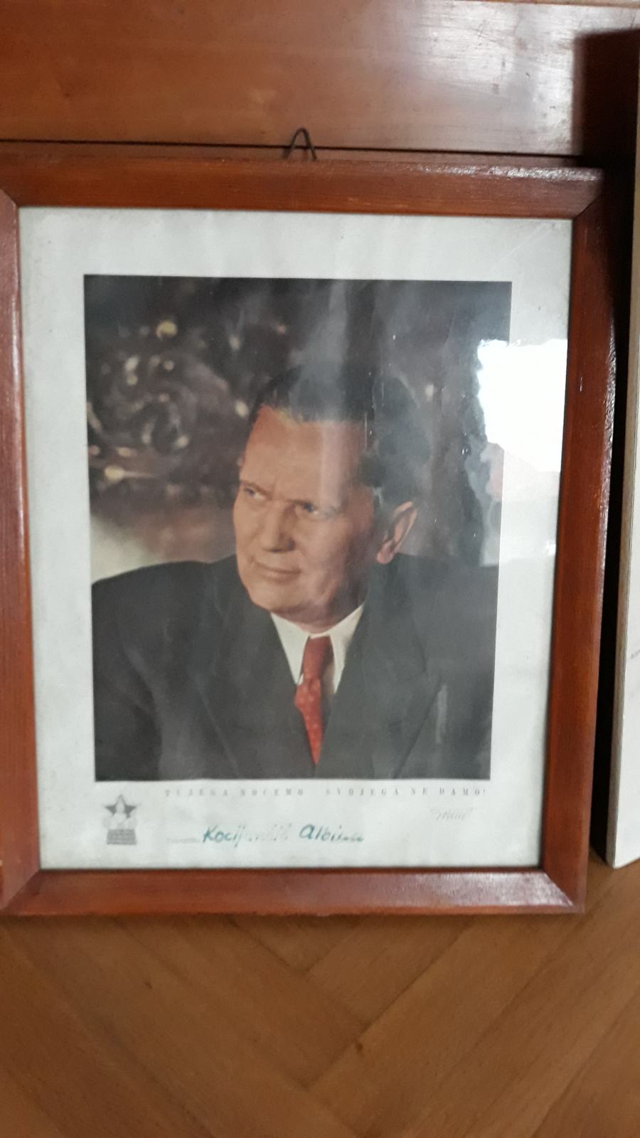 Tito, uokvirjena fotografija, 1955, 35 x 55 cm