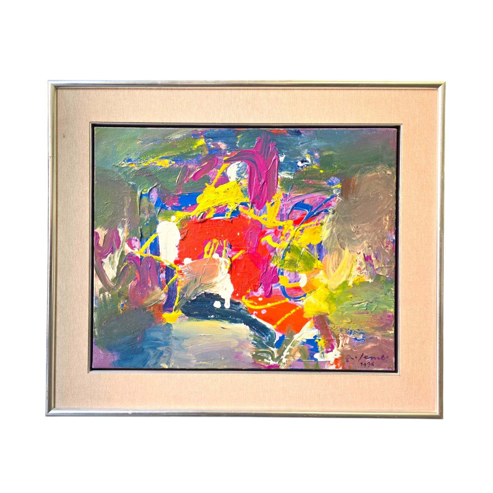 (14205) Jemec Andrej; akril na platno; abstrakt; 80 cm x 76 cm