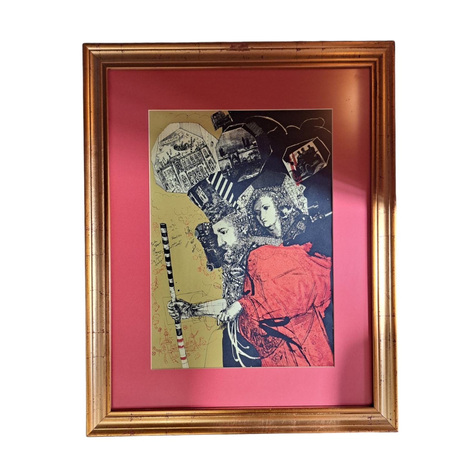 (7806) Mersad Berber; grafika; Napredek; 61 cm x 74 cm