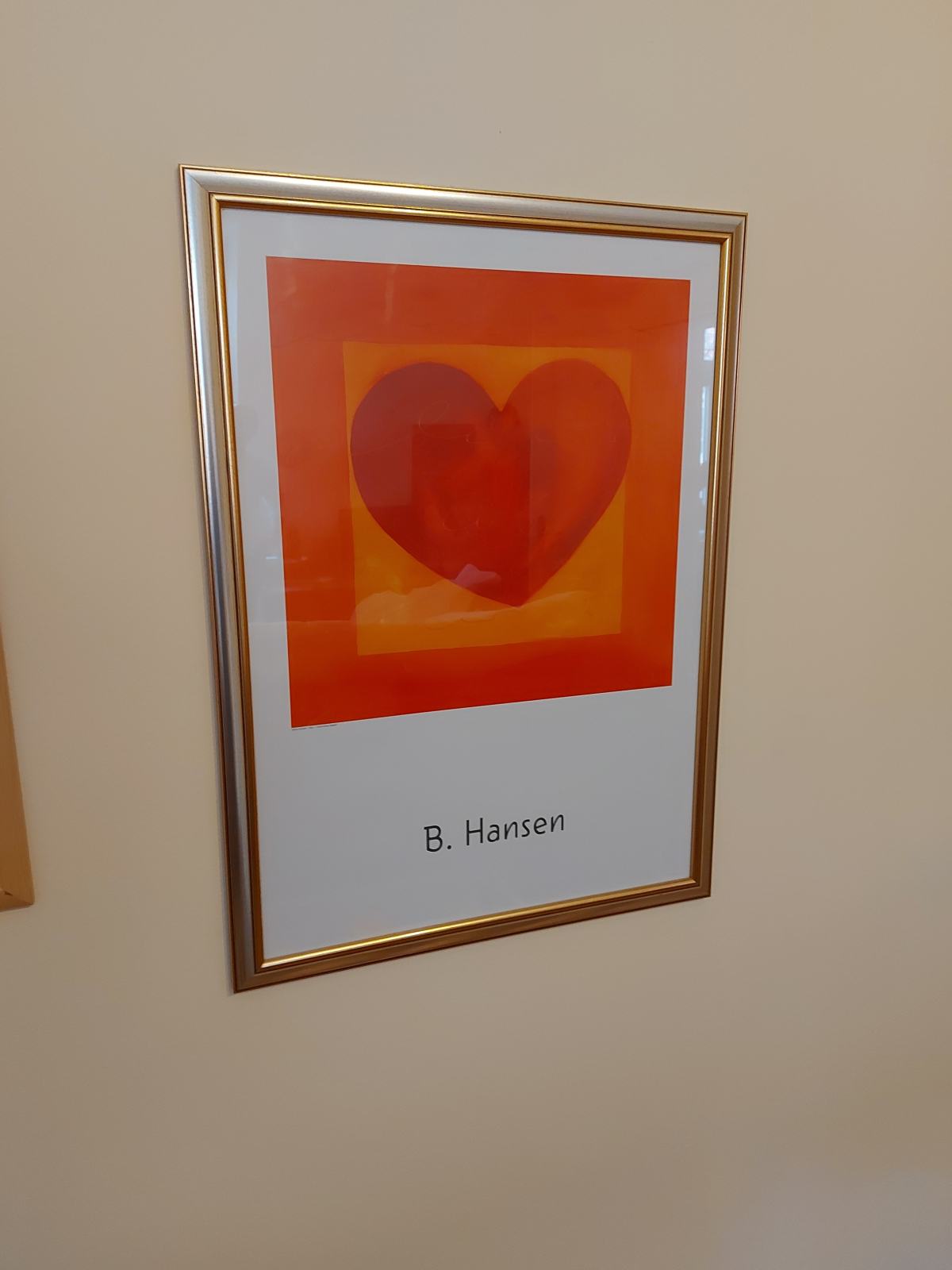 Britta Hansen - Hertz, slika, uokvirjena, reprodukcija, 55x75cm