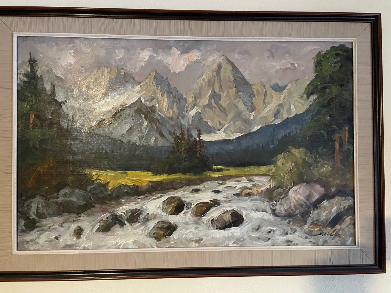 Ivan Katič - olje na platnu; Martuljkova skupina