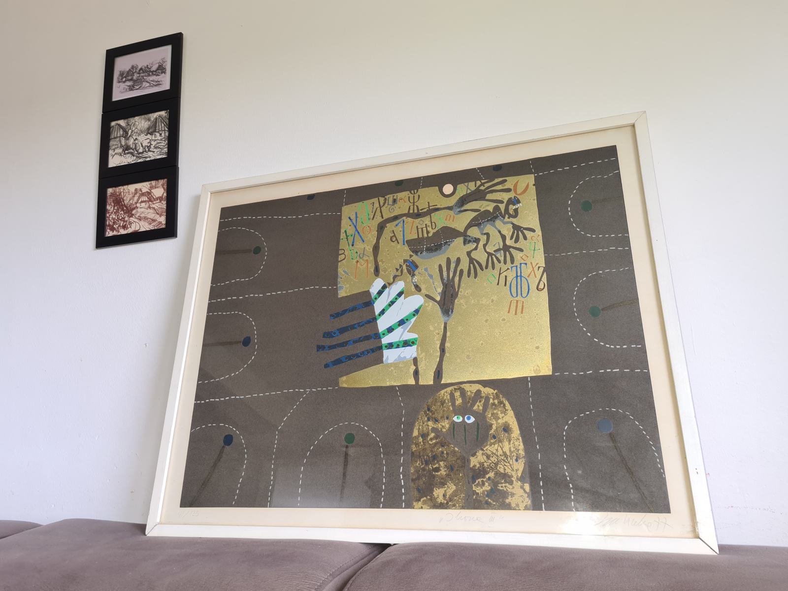 JOŽE CIUHA grafika ikona III ,akademski slikar,grafika,ilustrator