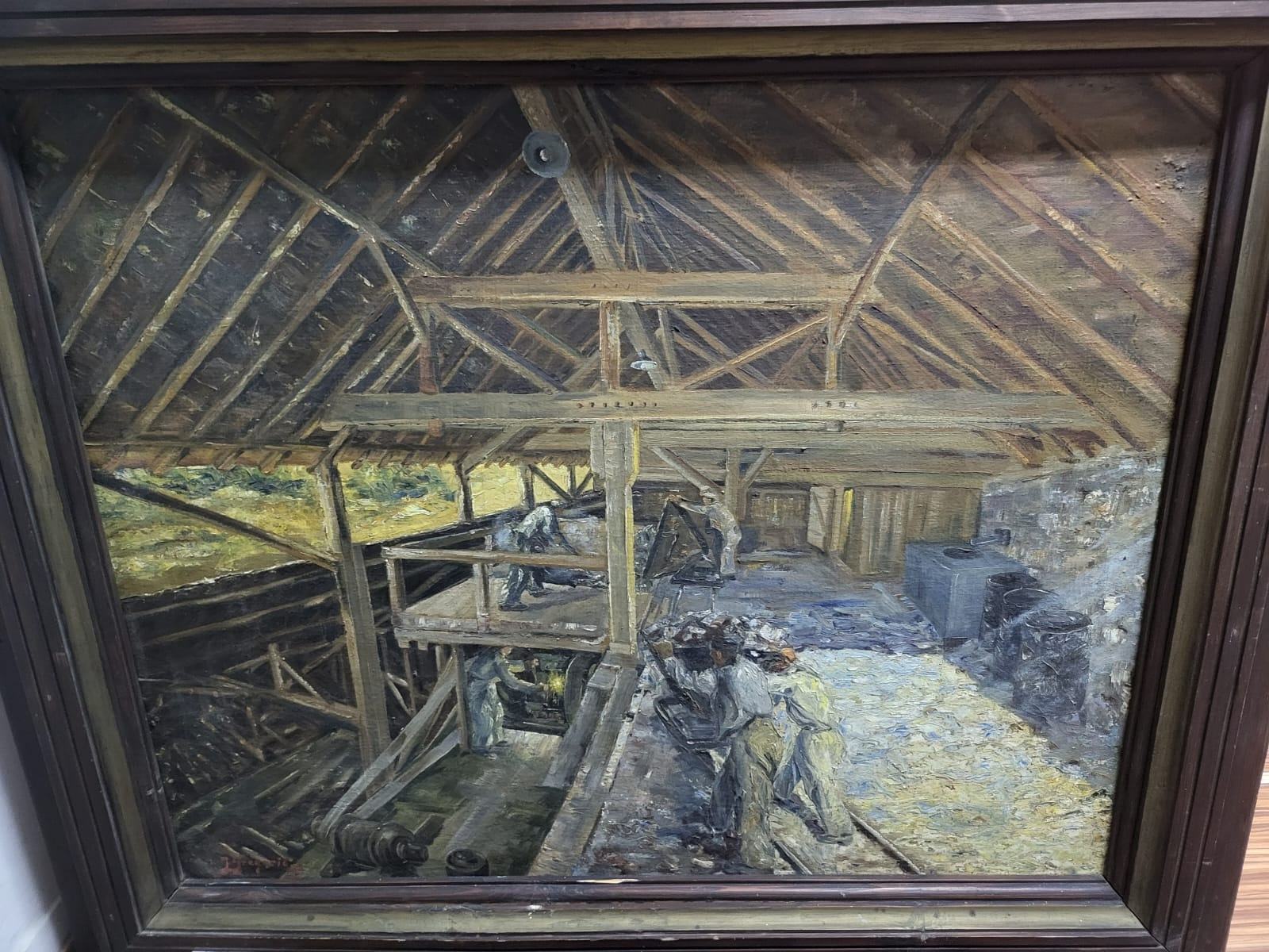 Jože Gregorić ( 1912- 1943) oljna velika slika