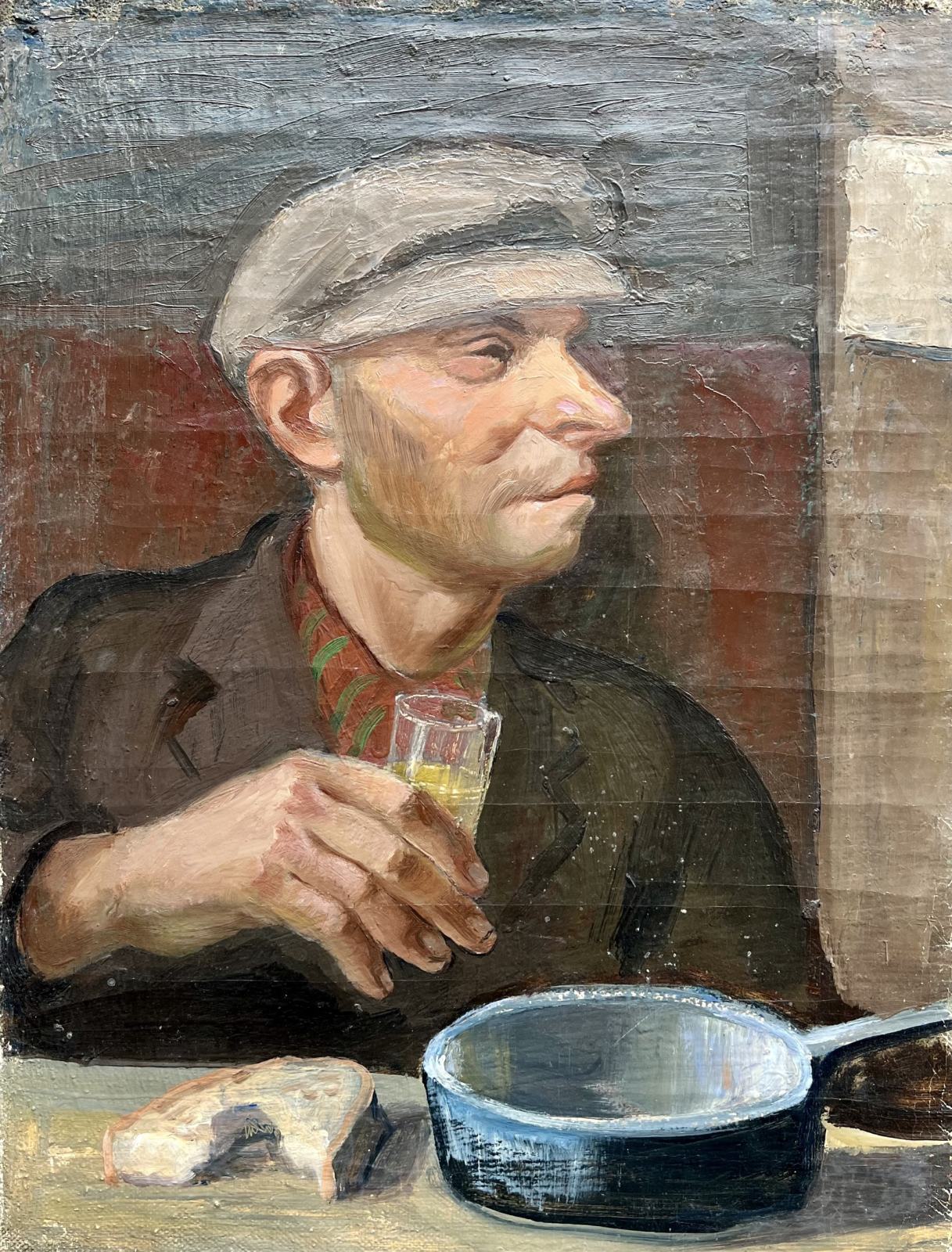 KVAS TOMAŽ, Delavec, olje na platno, 45 x 35 cm