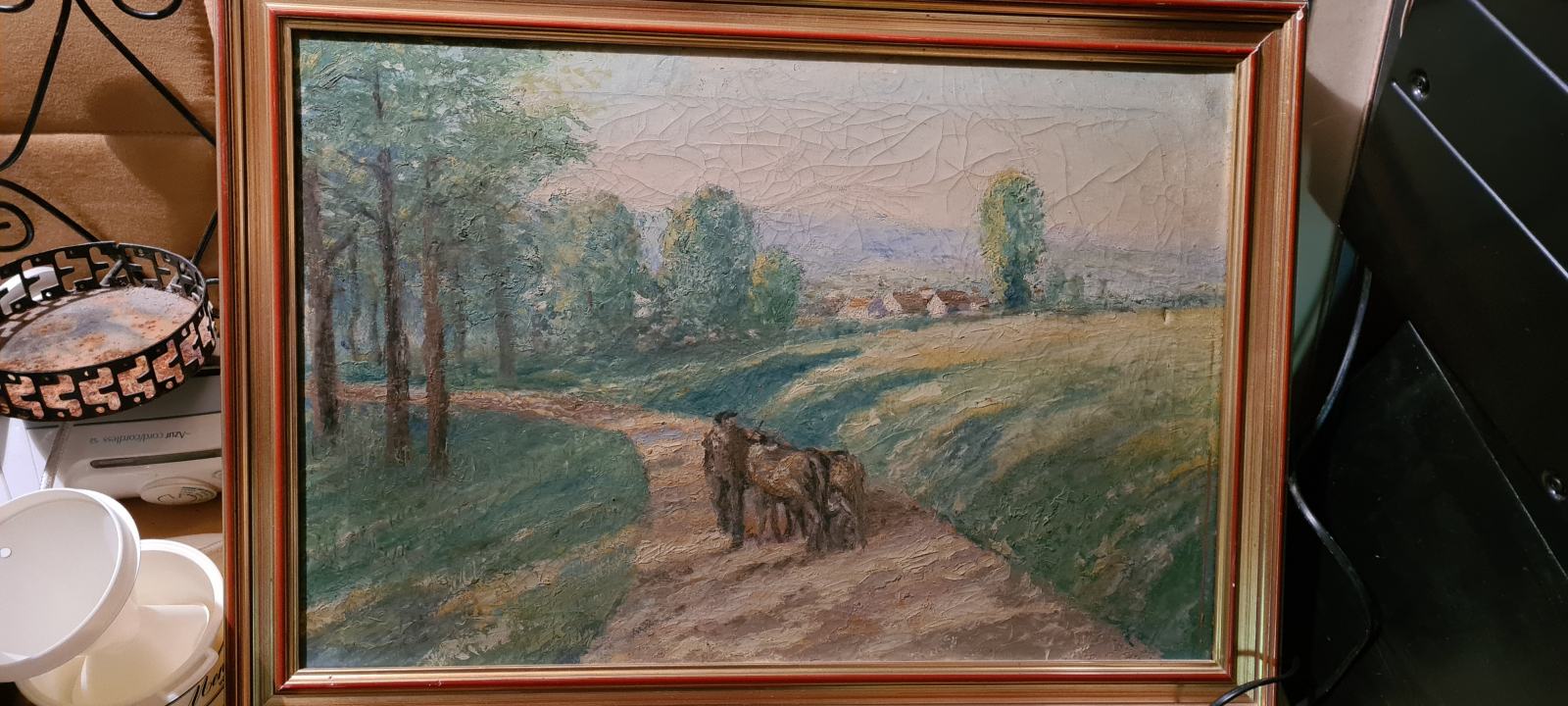 Lepa slika, olje na platnu, cca 65x35cm