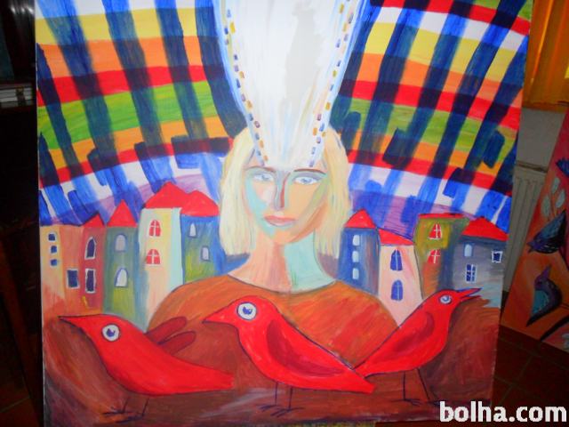 Lilijana Lestik, slika 100x100cm