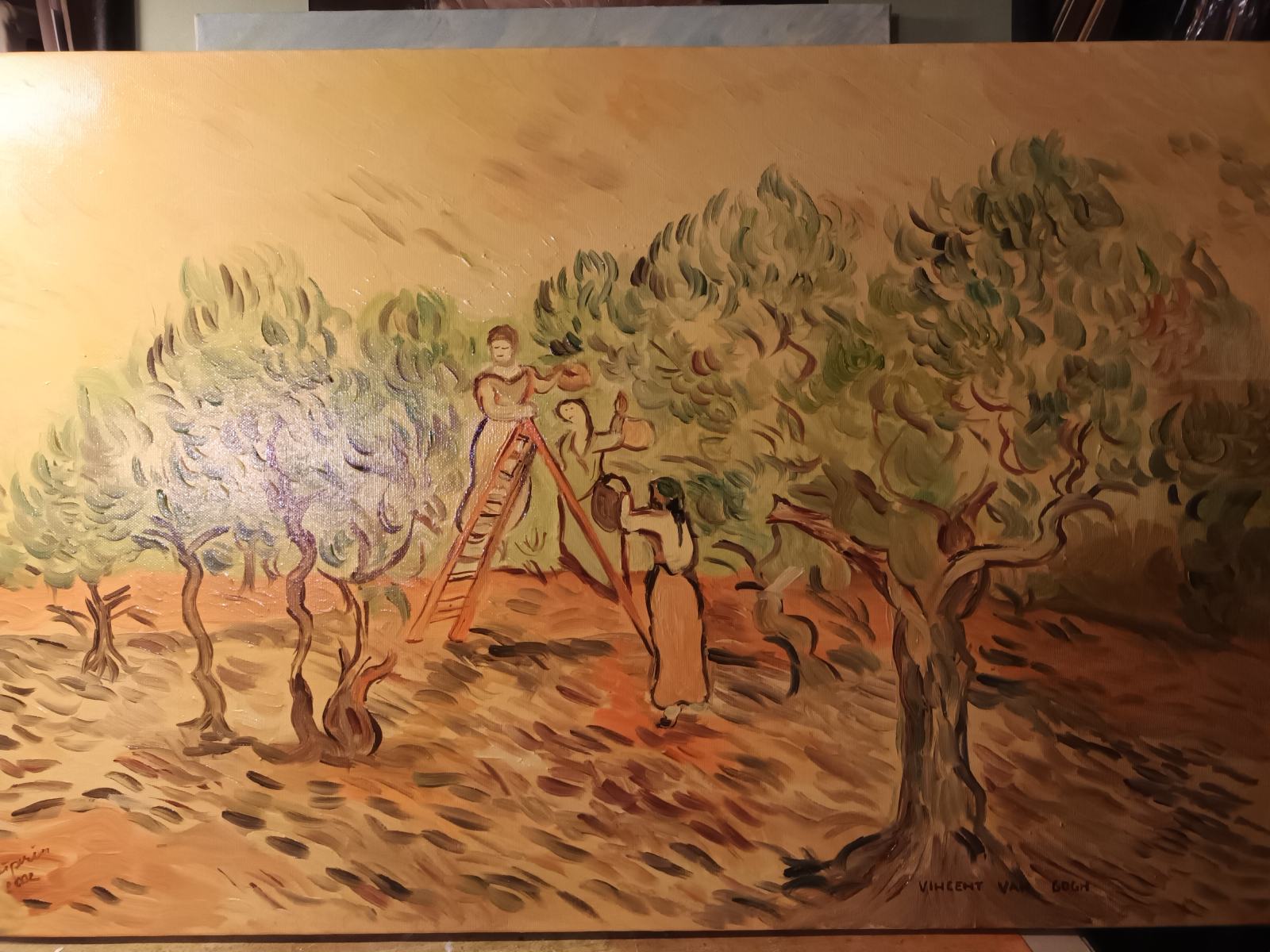 Obiralke oliv - Slikar Janko Gašperin