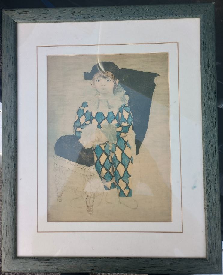 Pablo Picasso Pensive Harlequin