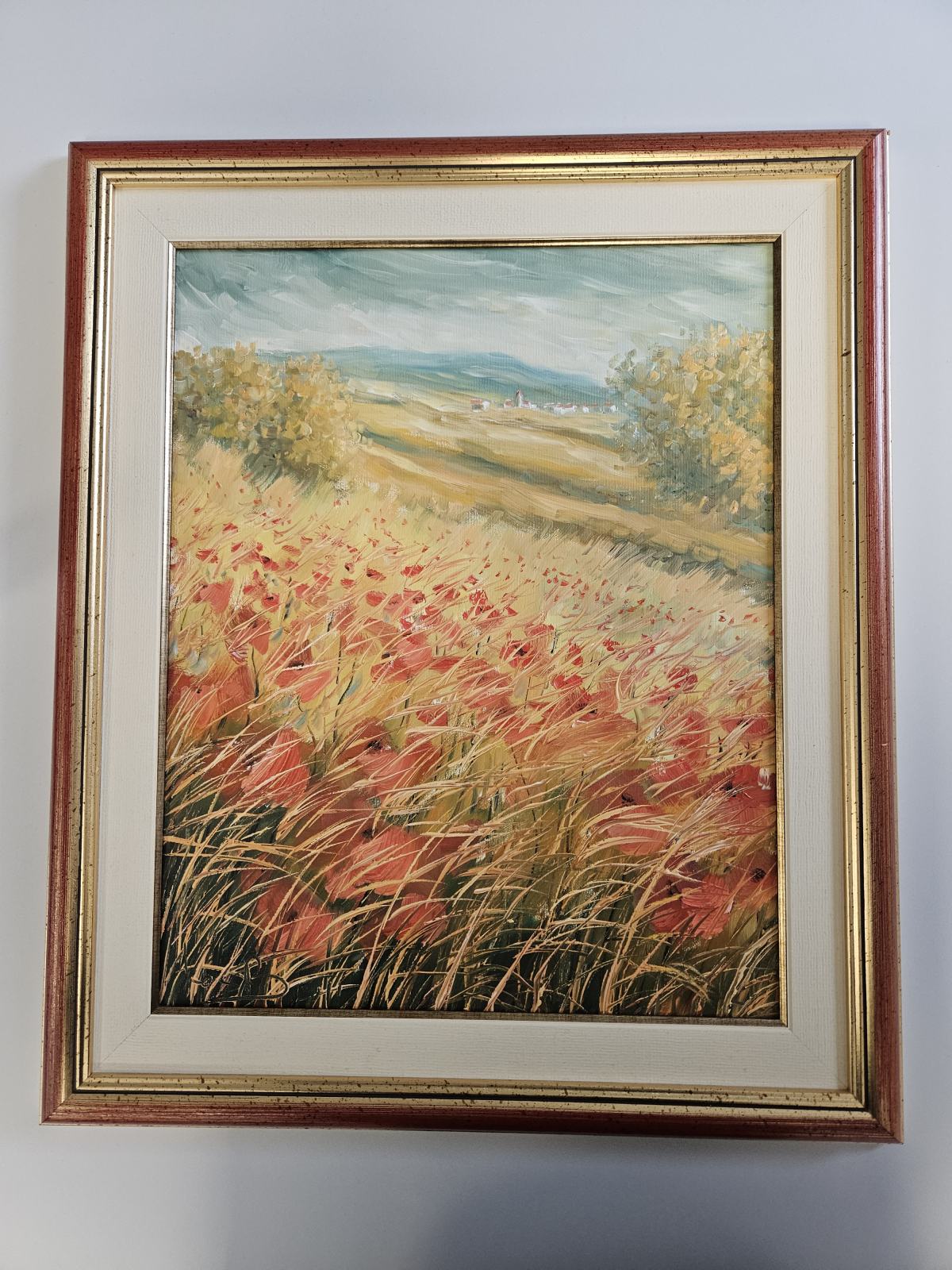 Prodam umetniško sliko Makovo polje