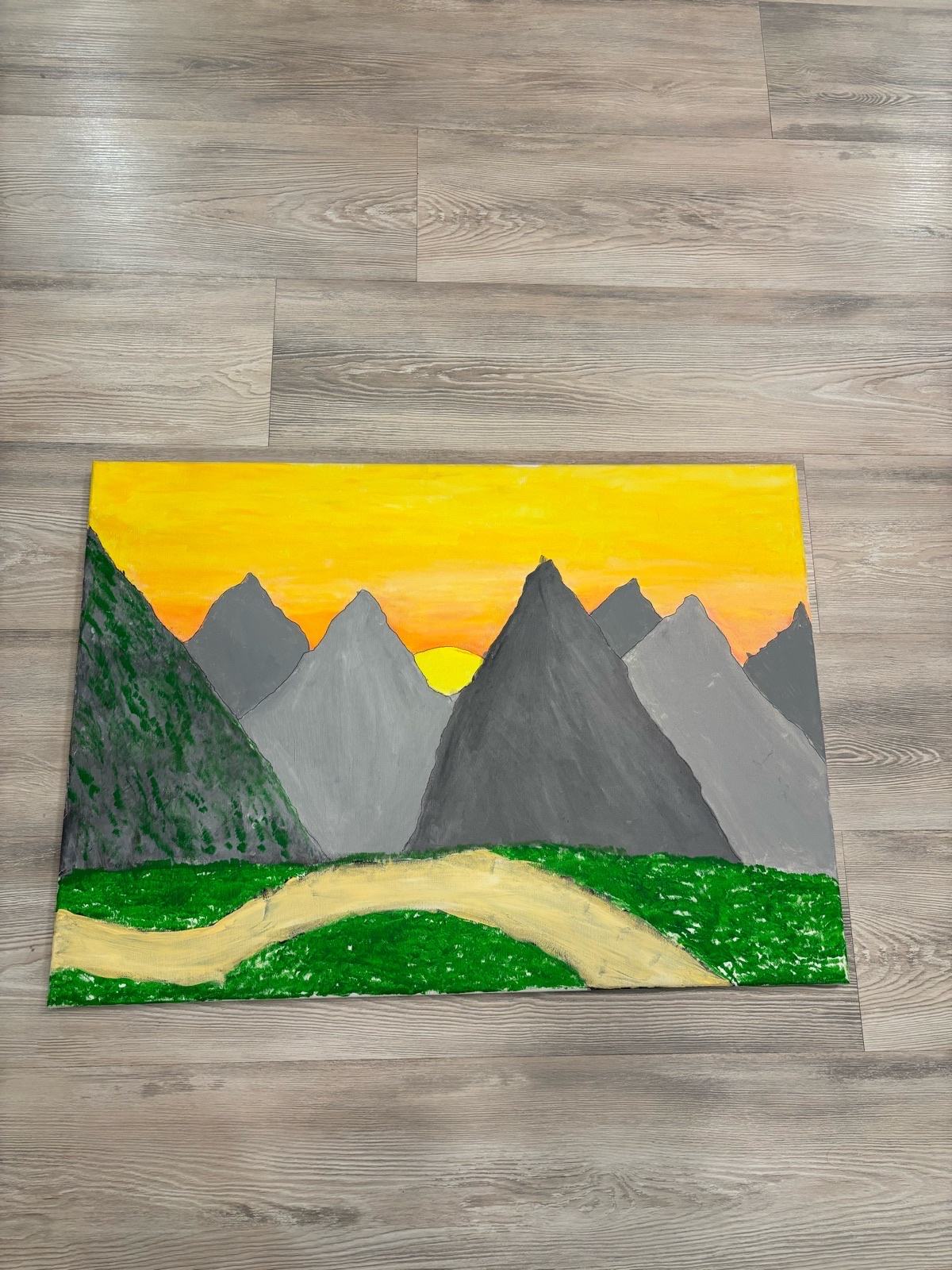 Ročno narisana slika na platnu 70x50