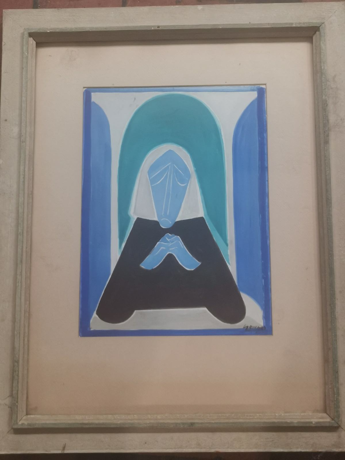 Samo Koler Samos tempera 1953 68X53 cm
