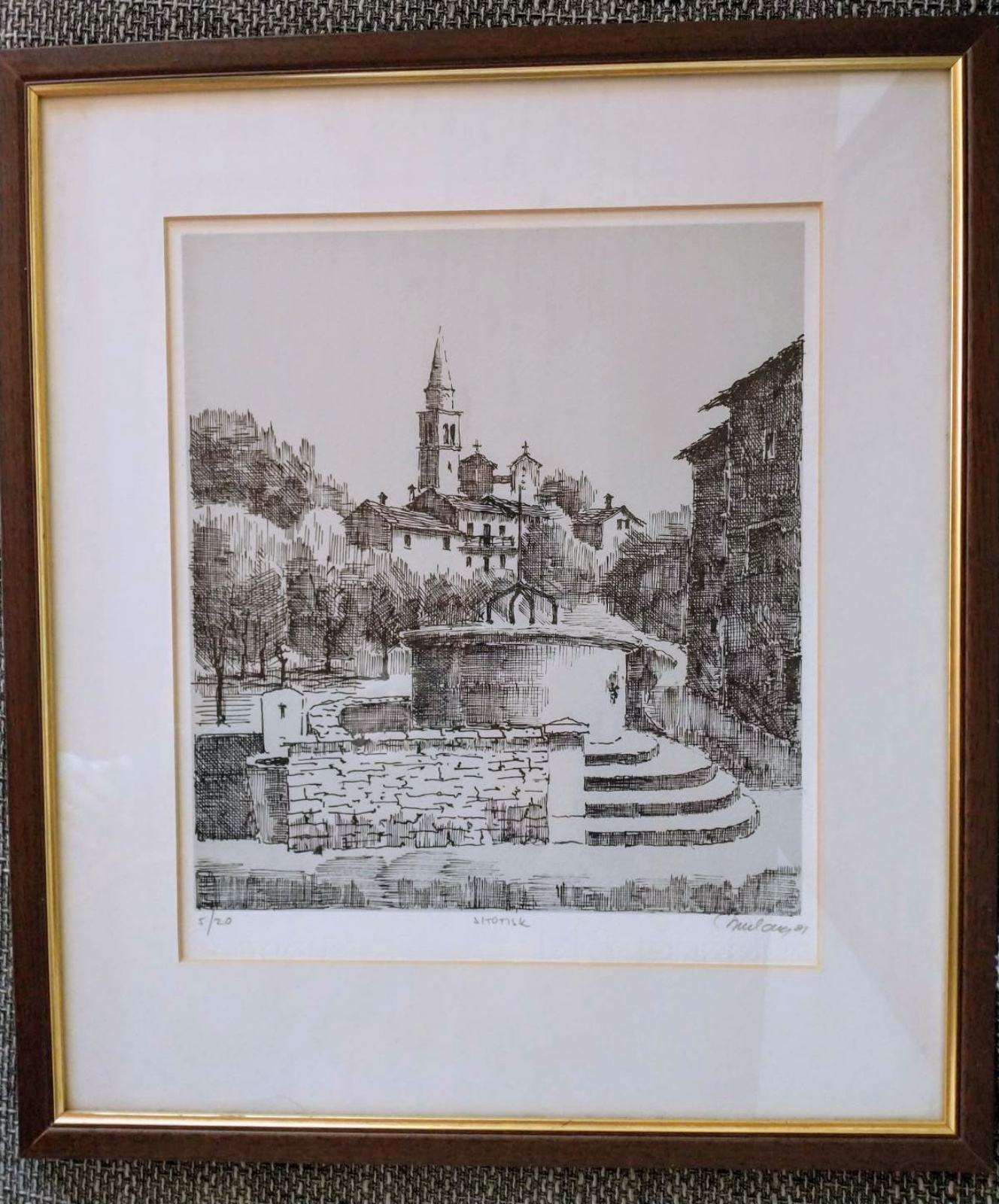 Škrbina, slikar Marjan Miklavec