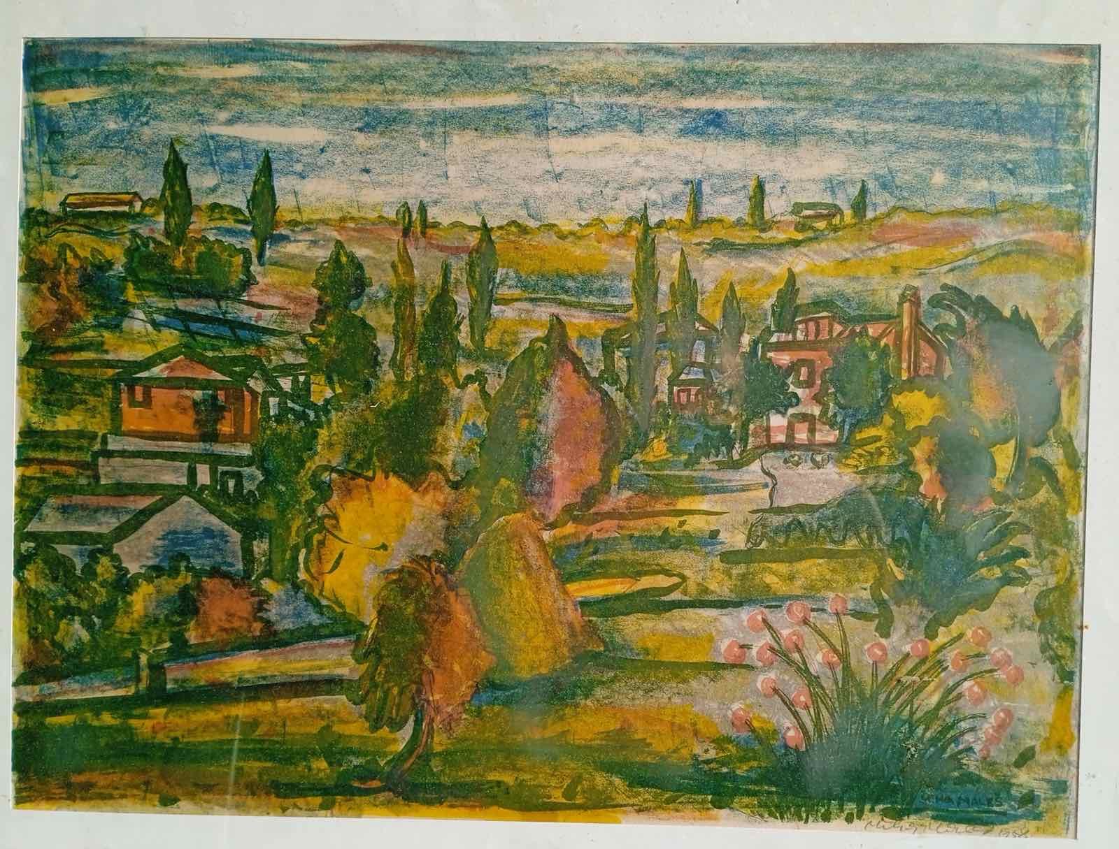 Slika grafika Miha Maleš 1958, Ljubljana