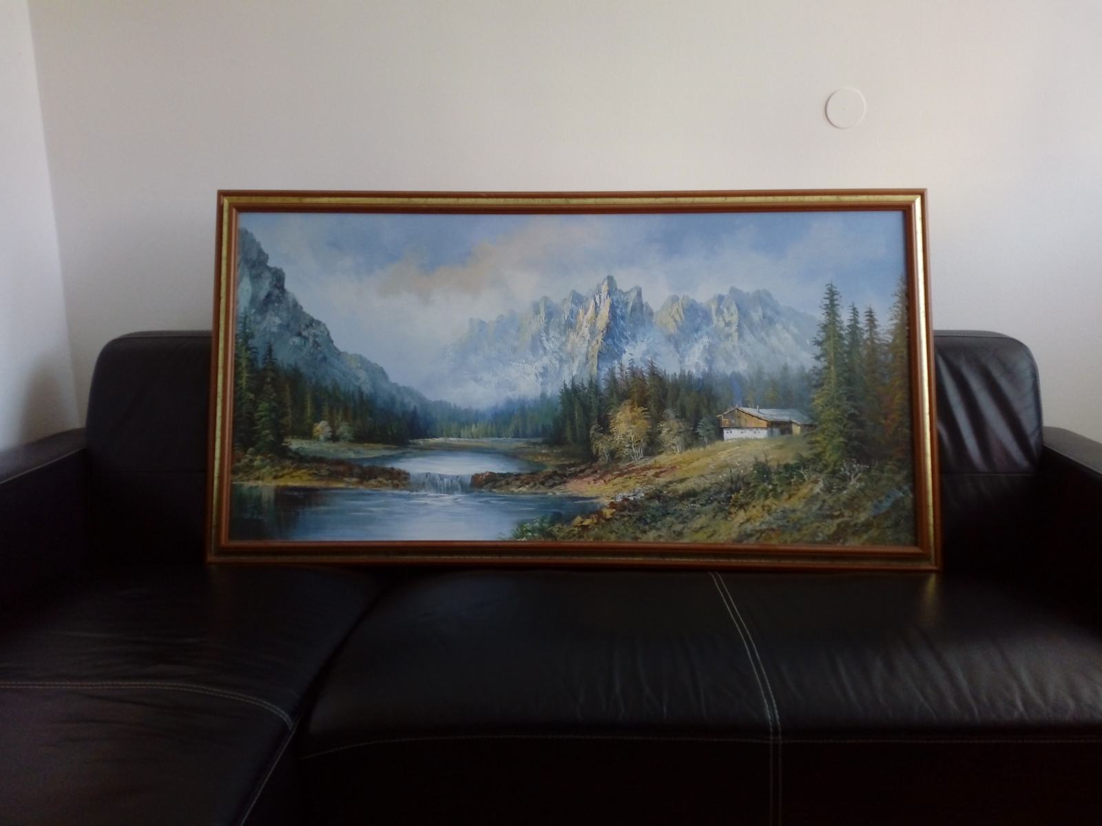 Slika narave, 128 x 68 cm, olje na platnu