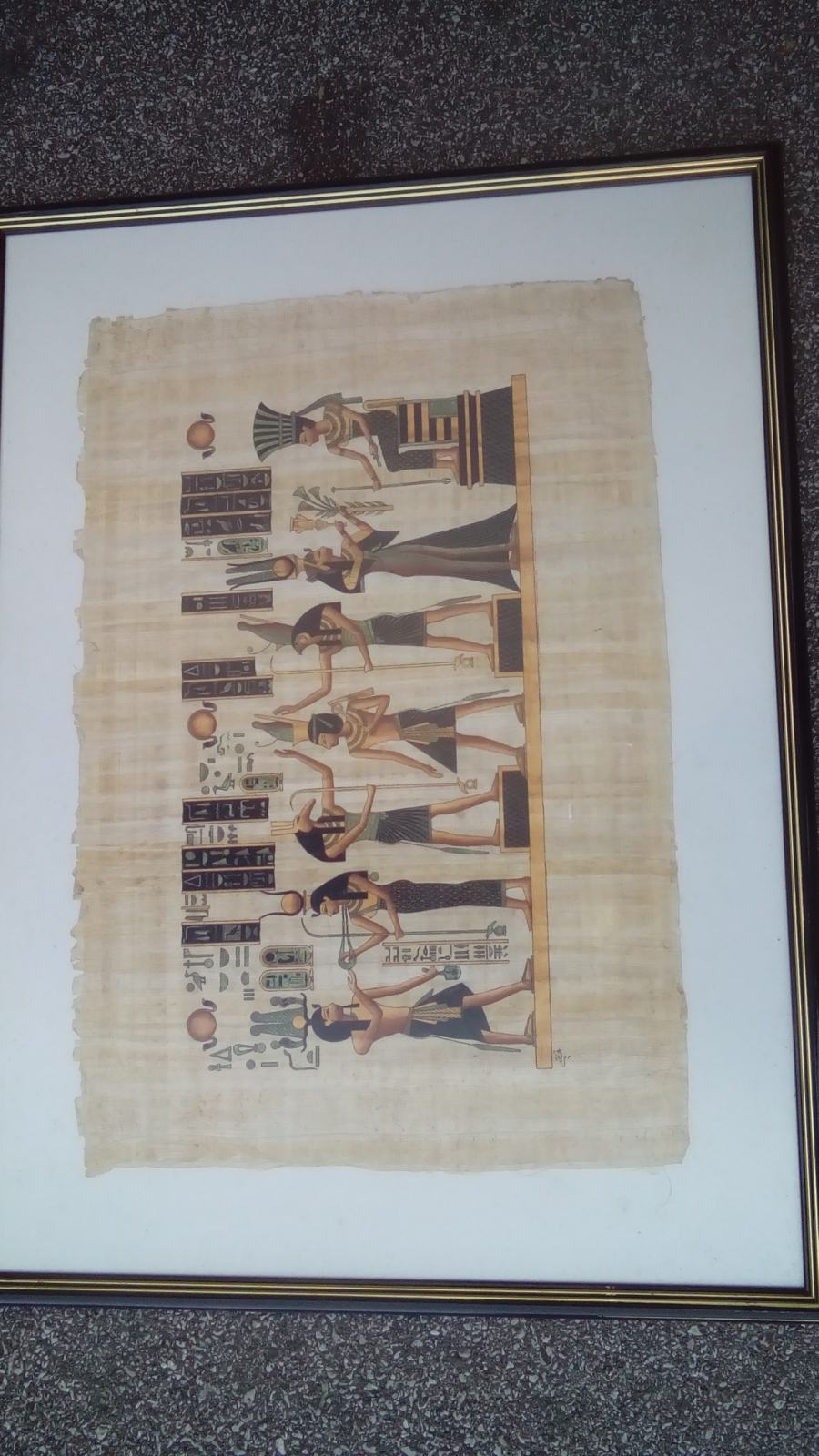slika v okvirju papirus 83cm x 63cm