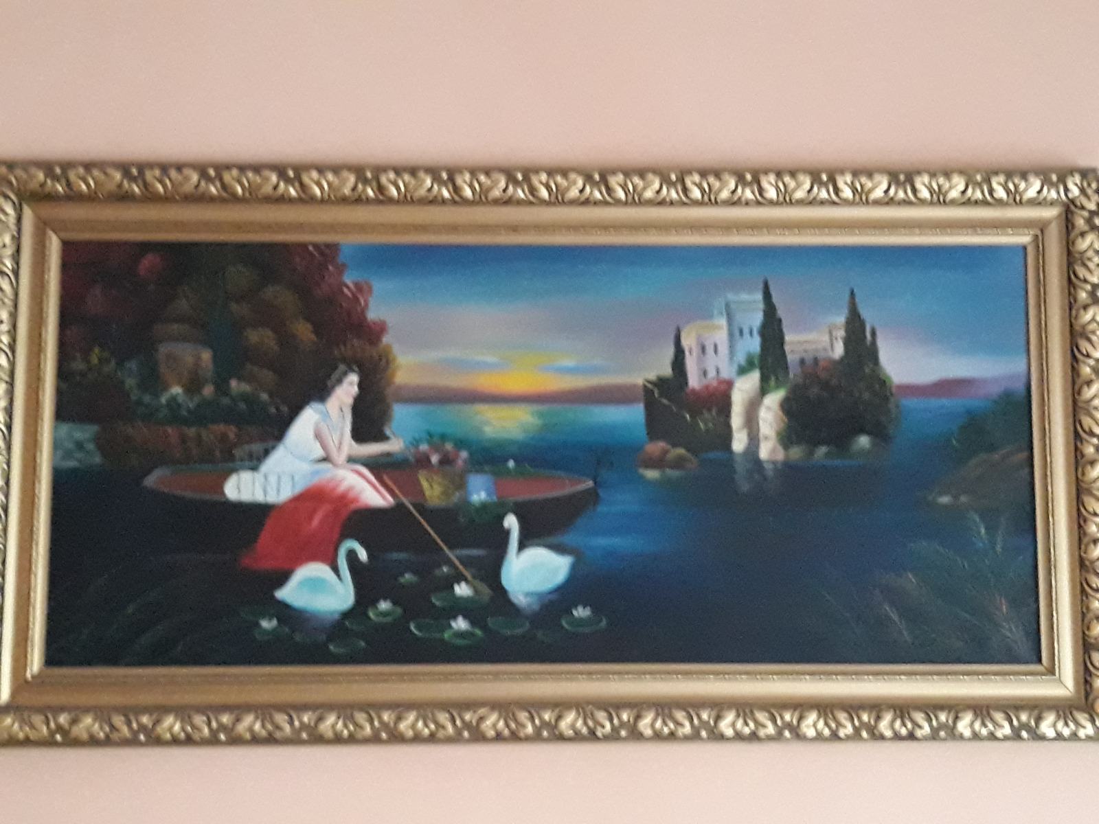 Tri večje slike, olje