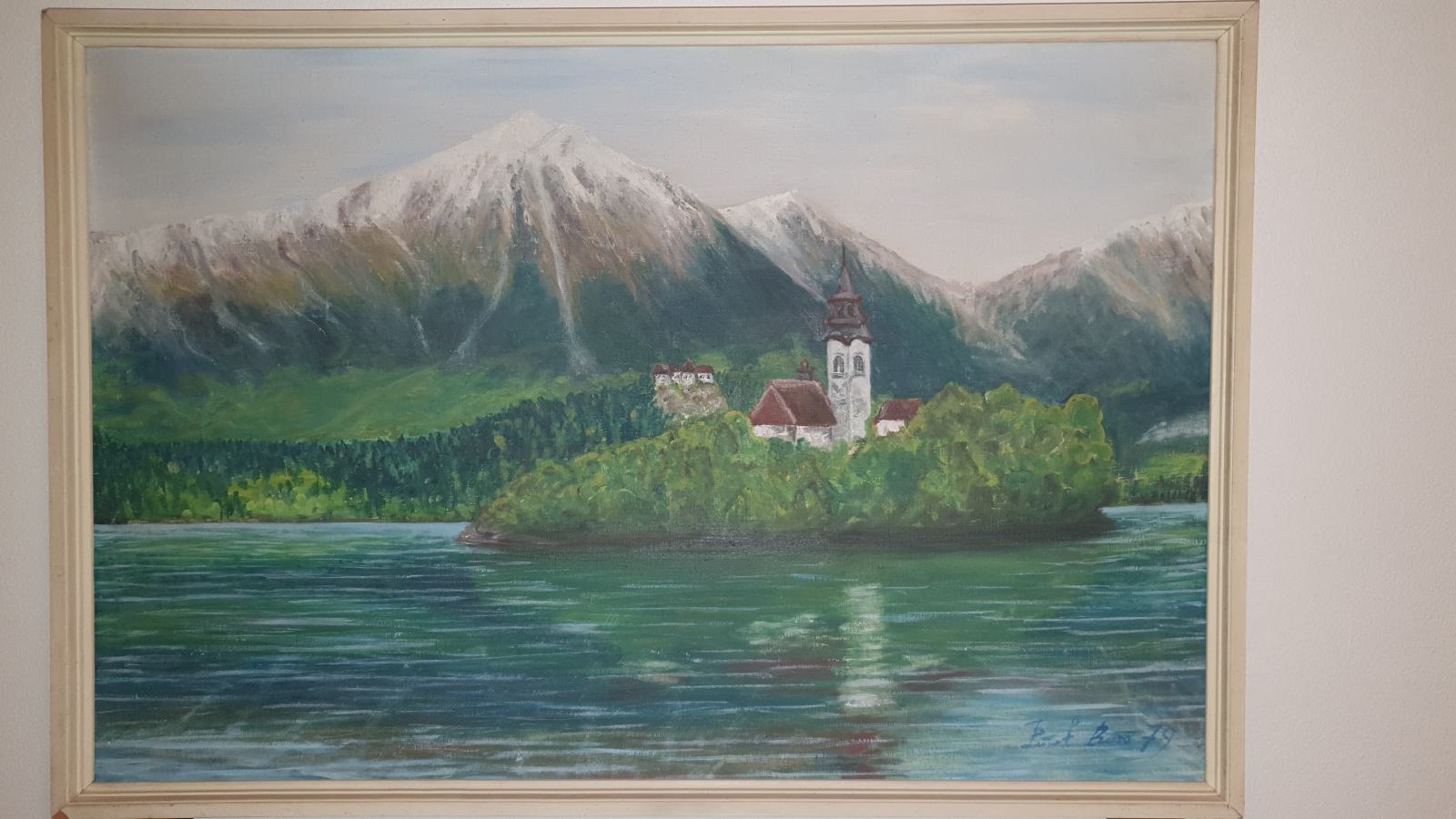 Umetniška slika Bled (leto 1979)
