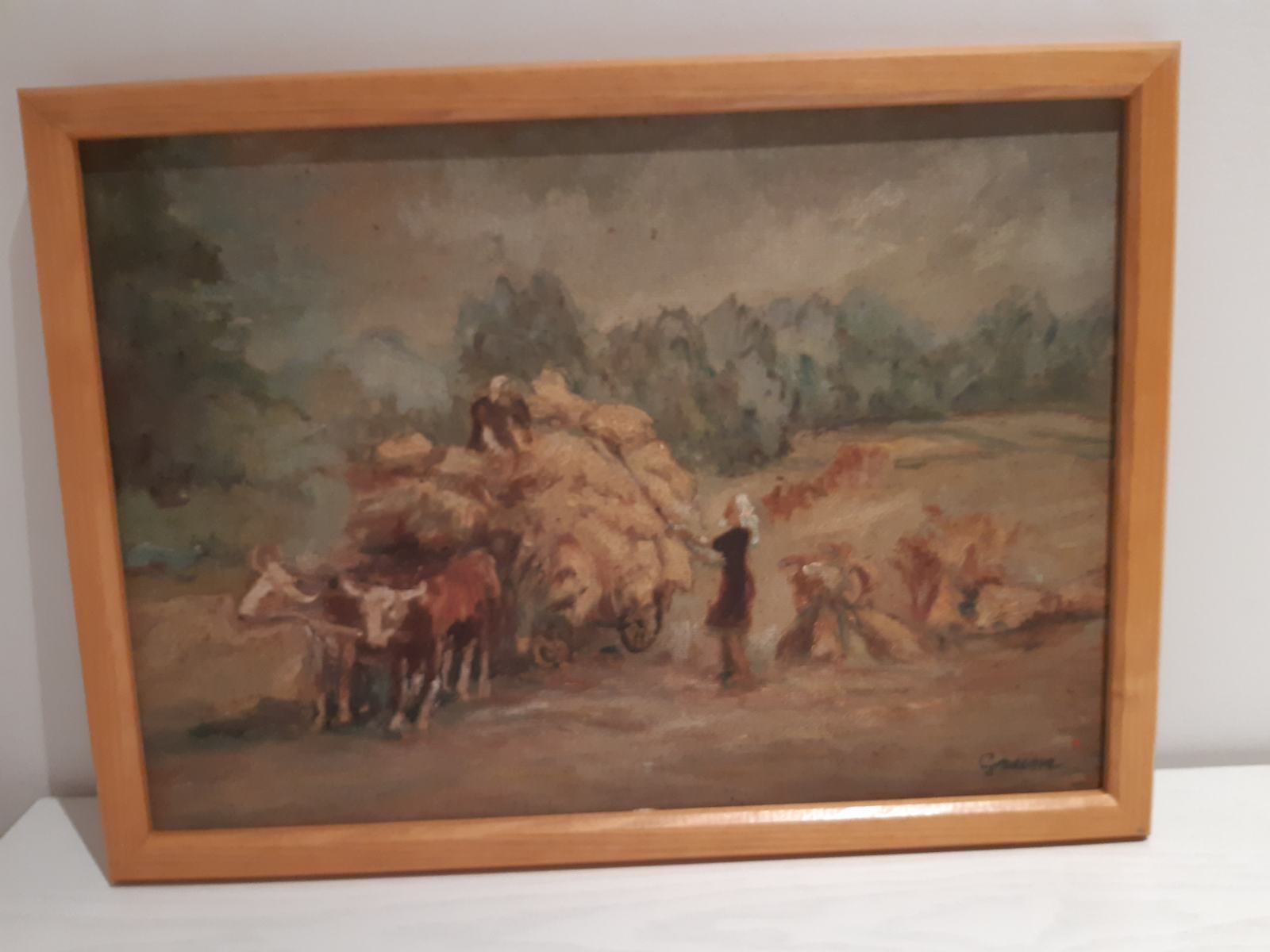 Umetniška slika Pospravljanje sena
