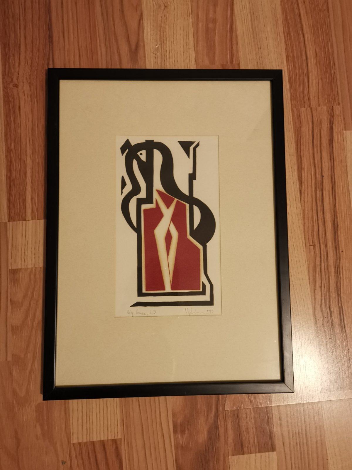 Izjemen umetniški linorez, 1990, naprodaj