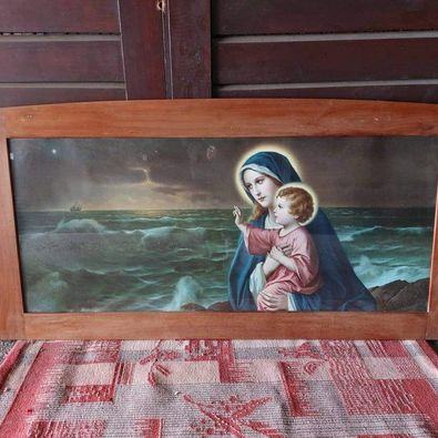 Velika Vintage slika Marija 138 x 68,5 cm - print