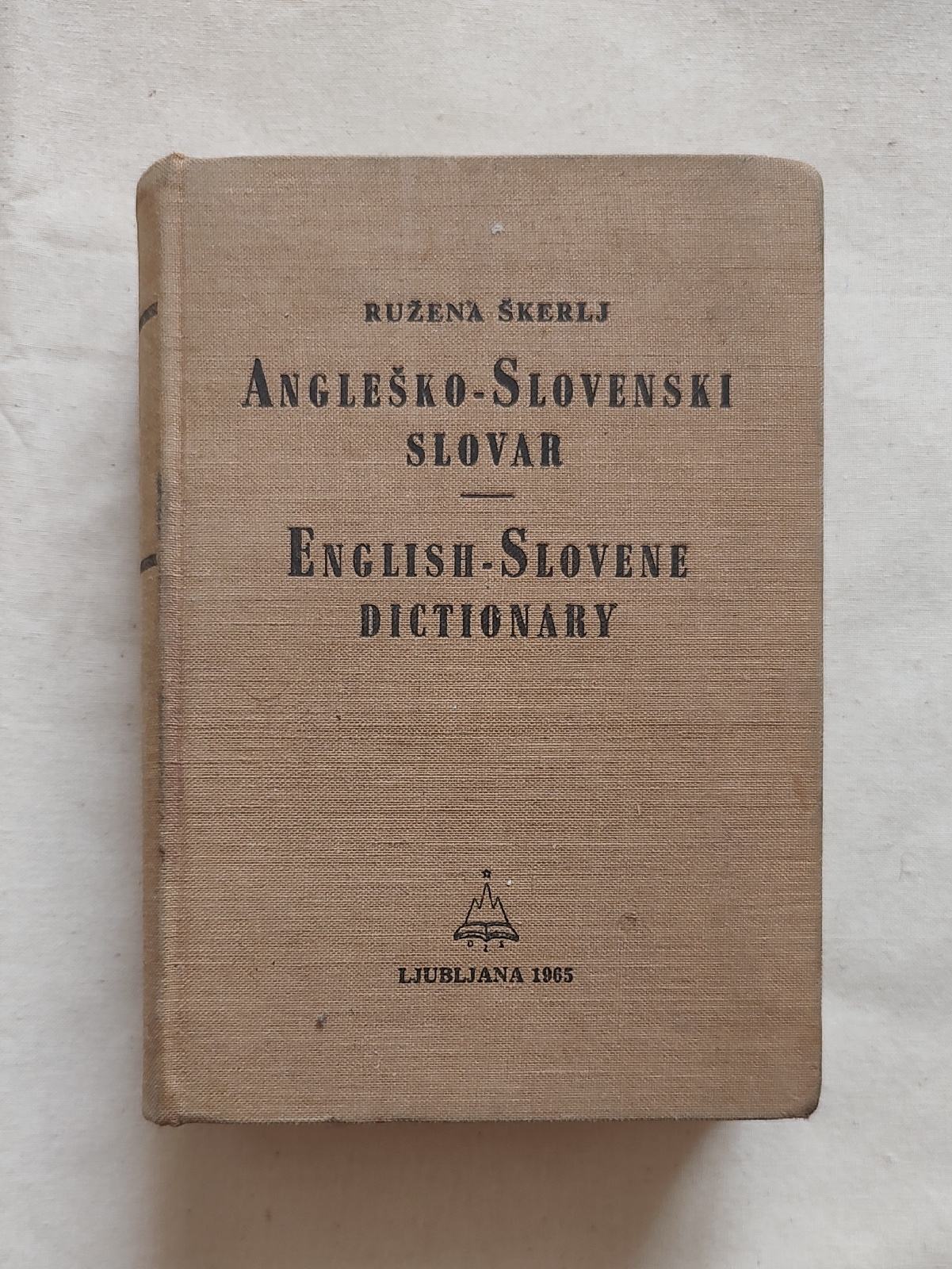 ANGLEŠKO-SLOVENSKI SLOVAR, DZS 1965