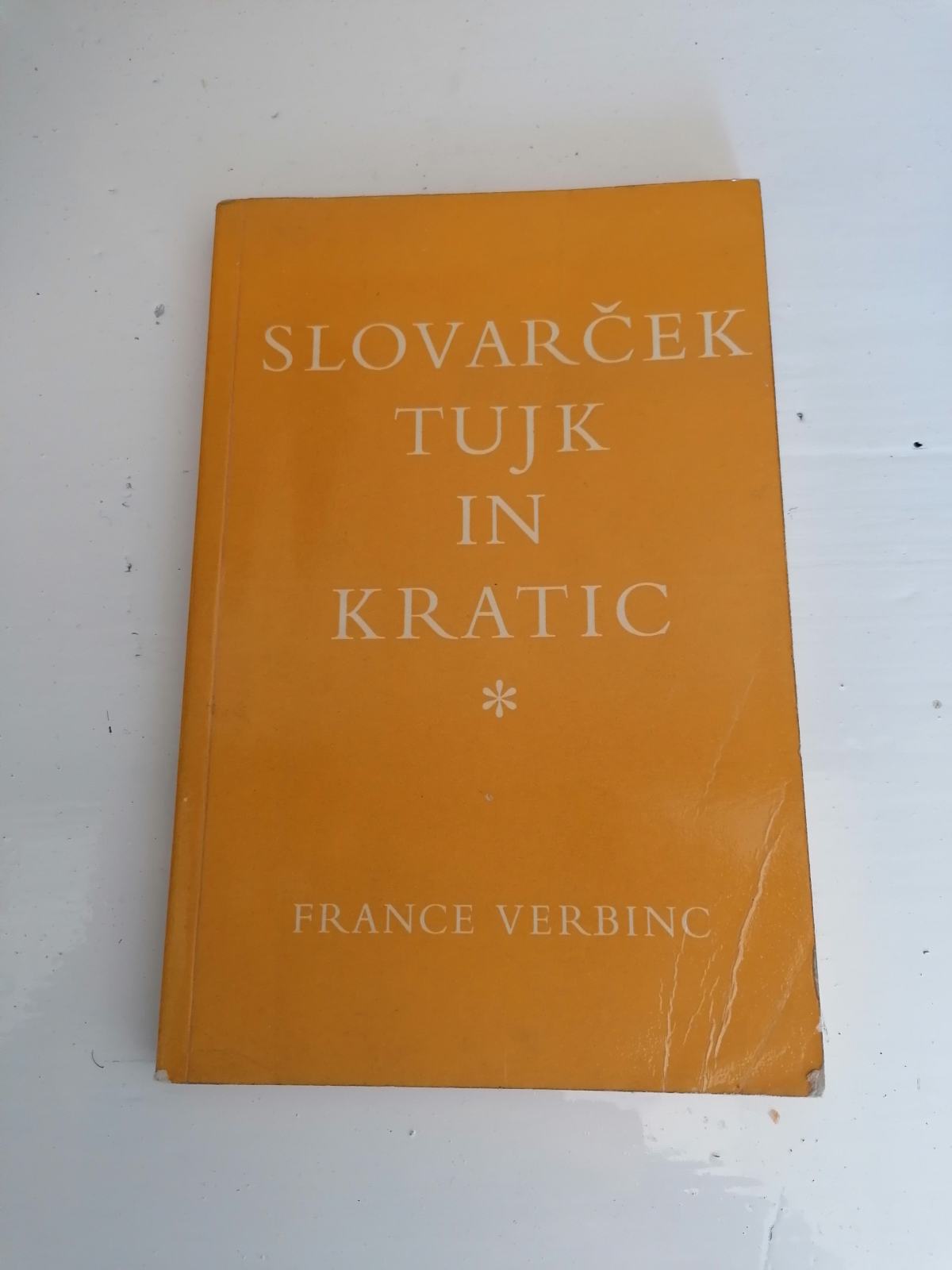 France Verbinc SLOVARČEK TUJK IN KRATIC 1969