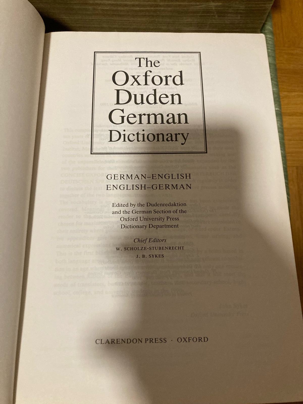 Oxford Duden German Dictionary