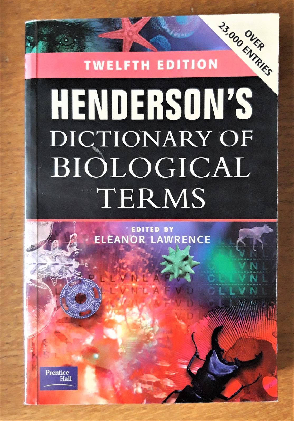 Biološki slovar Hendersons dictionary of biological terms, 12. izdaja