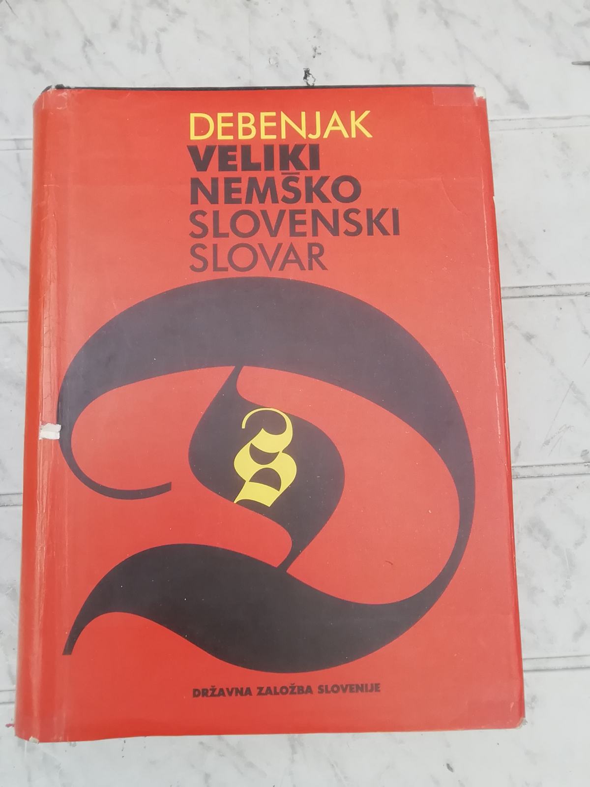 VELIKI NEMSKO SLOVENSKI SLOVAR DEBENJAK LETO 1992 NA 1325 STRANEH