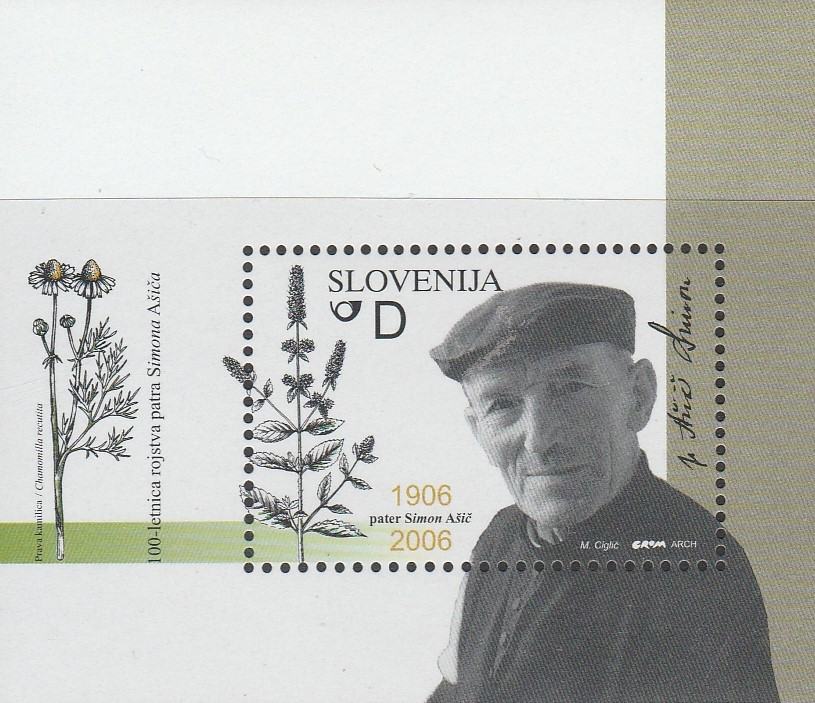 SLOVENIJA 2006 - (blok 30) PATER SIMON AŠIČ