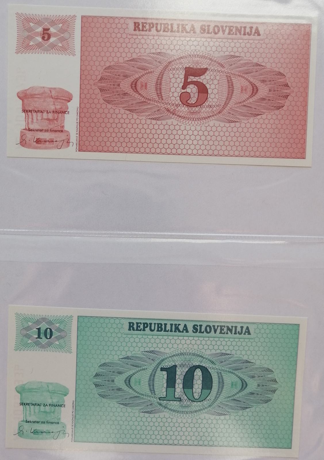 Set bonov Slovenija 1 - 5000 aunc-unc