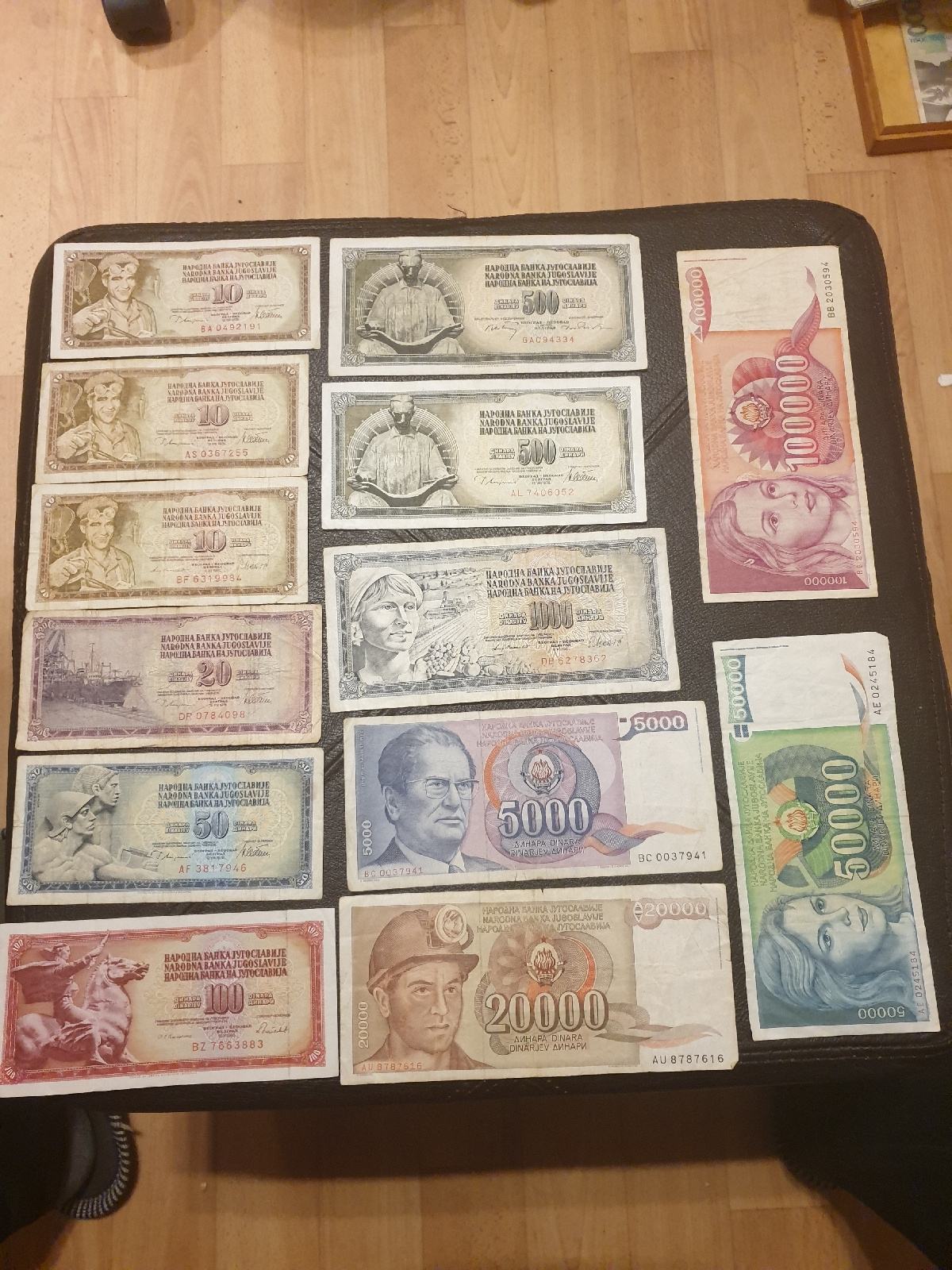 star denar bankovci komplet