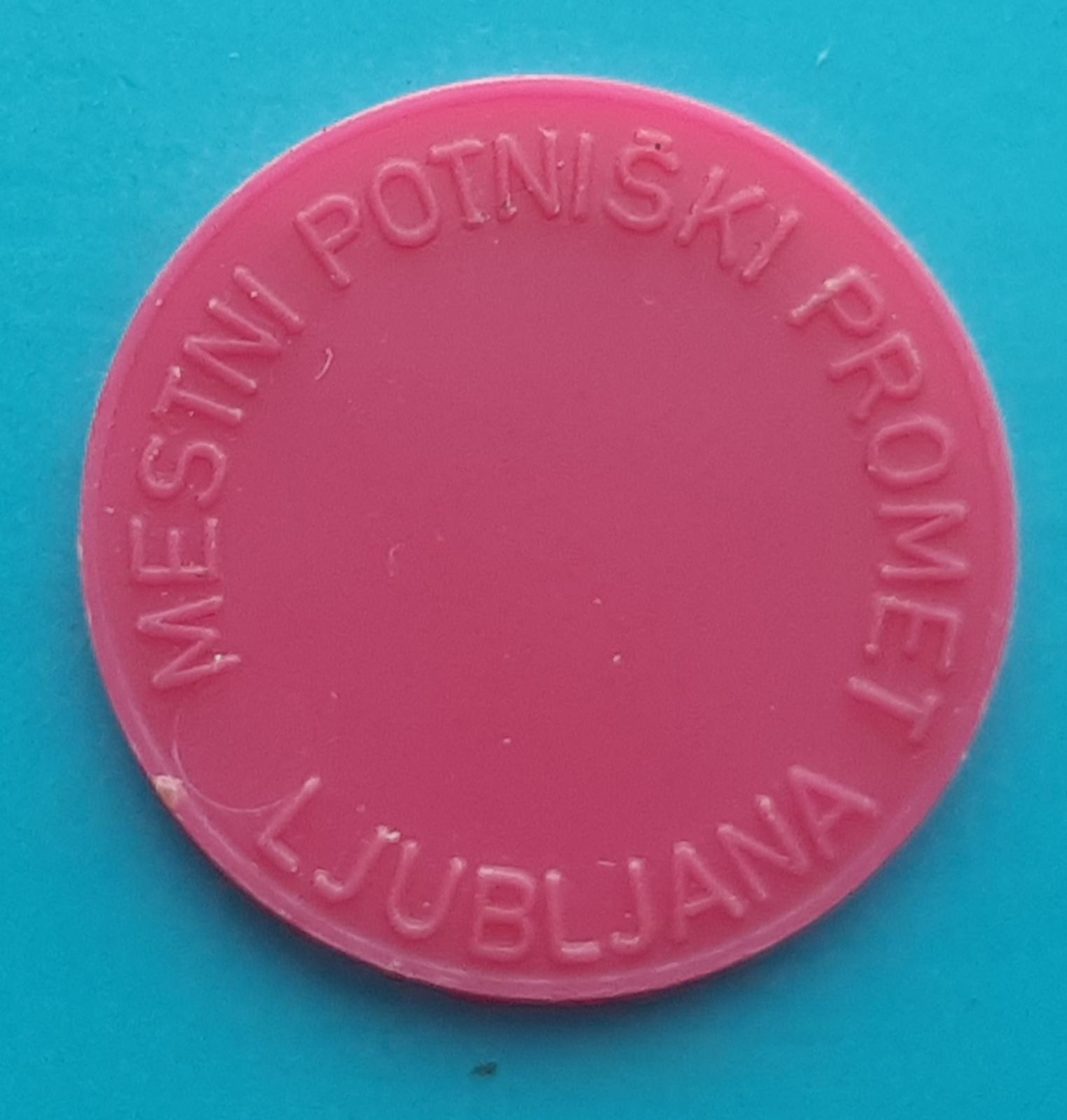 Žeton Mestni potniški promet Ljubljana Mandić SL200/23 Potniški roza