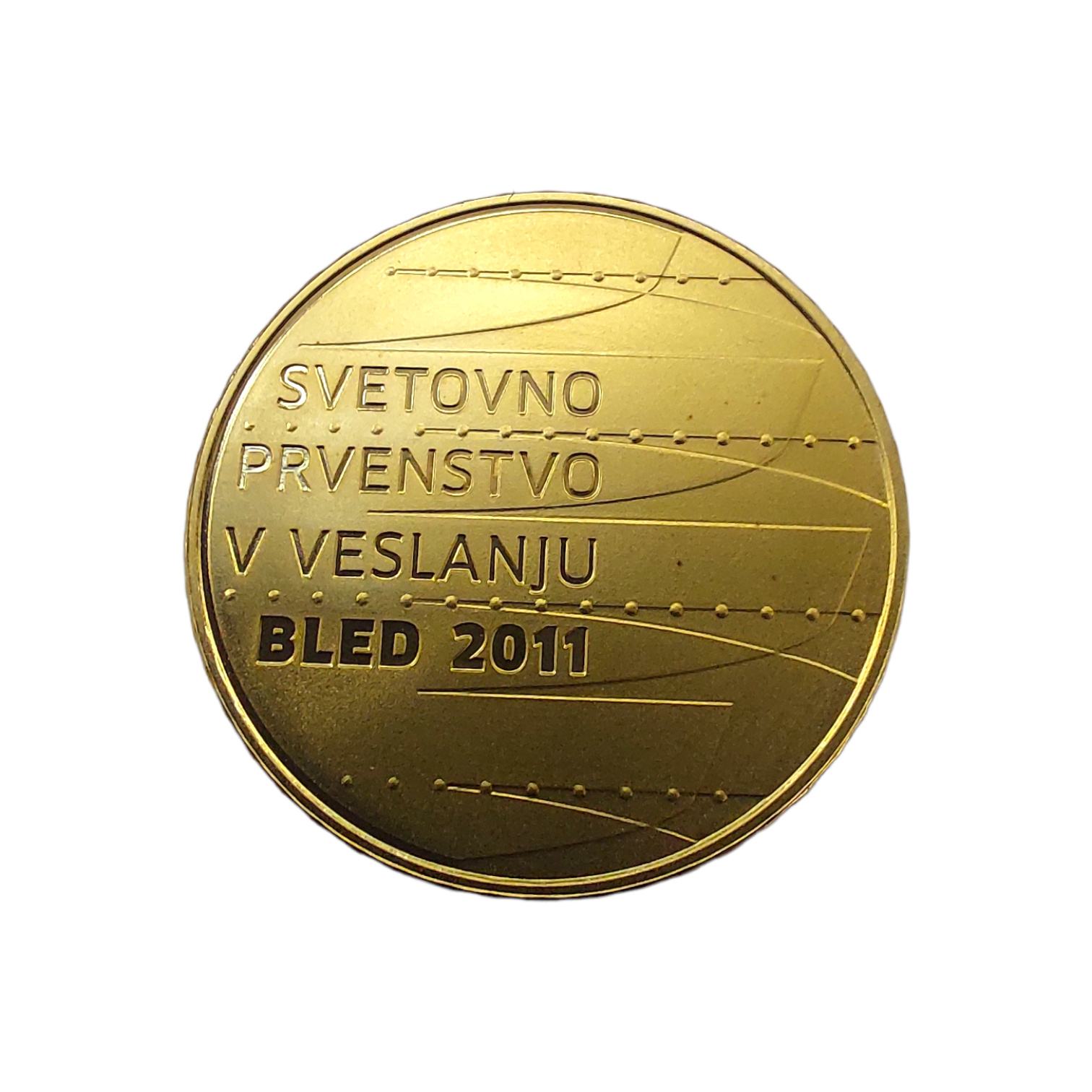 Zlatnik SV. prvenstvo Bled 2011 21K 900/1000; masa=7.00g