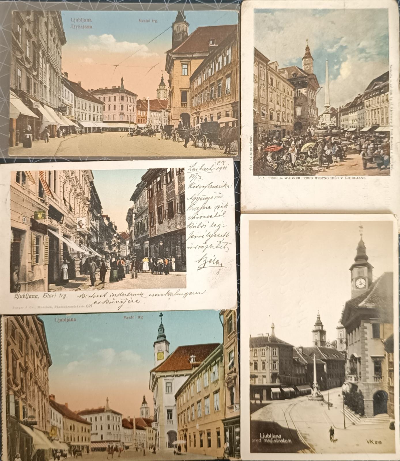 14. Ljubljana, Laibach, Kongresni trg, Stari trg, Mestni trg, itd.